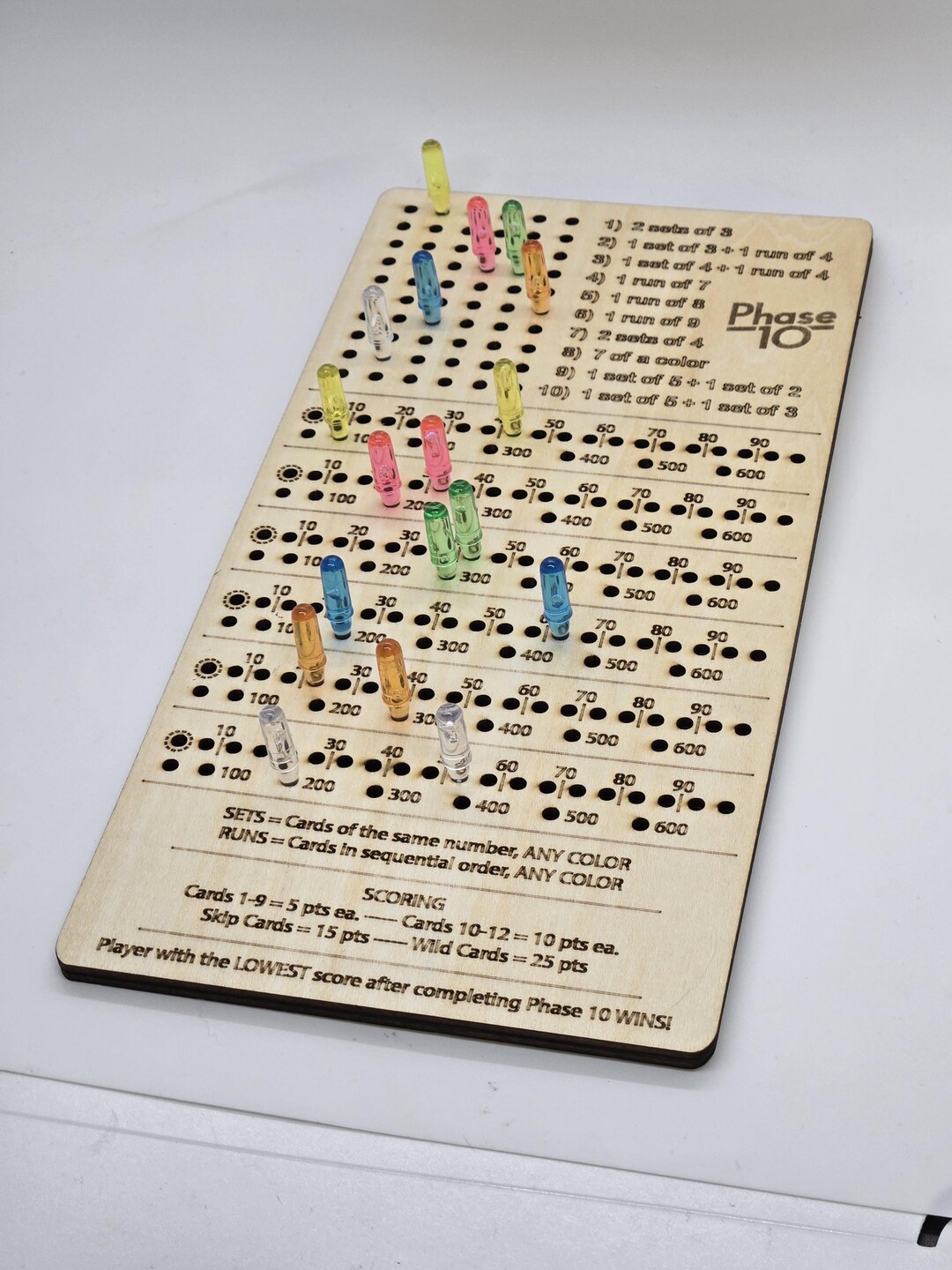 Phase 10 Scoreboard - Etsy