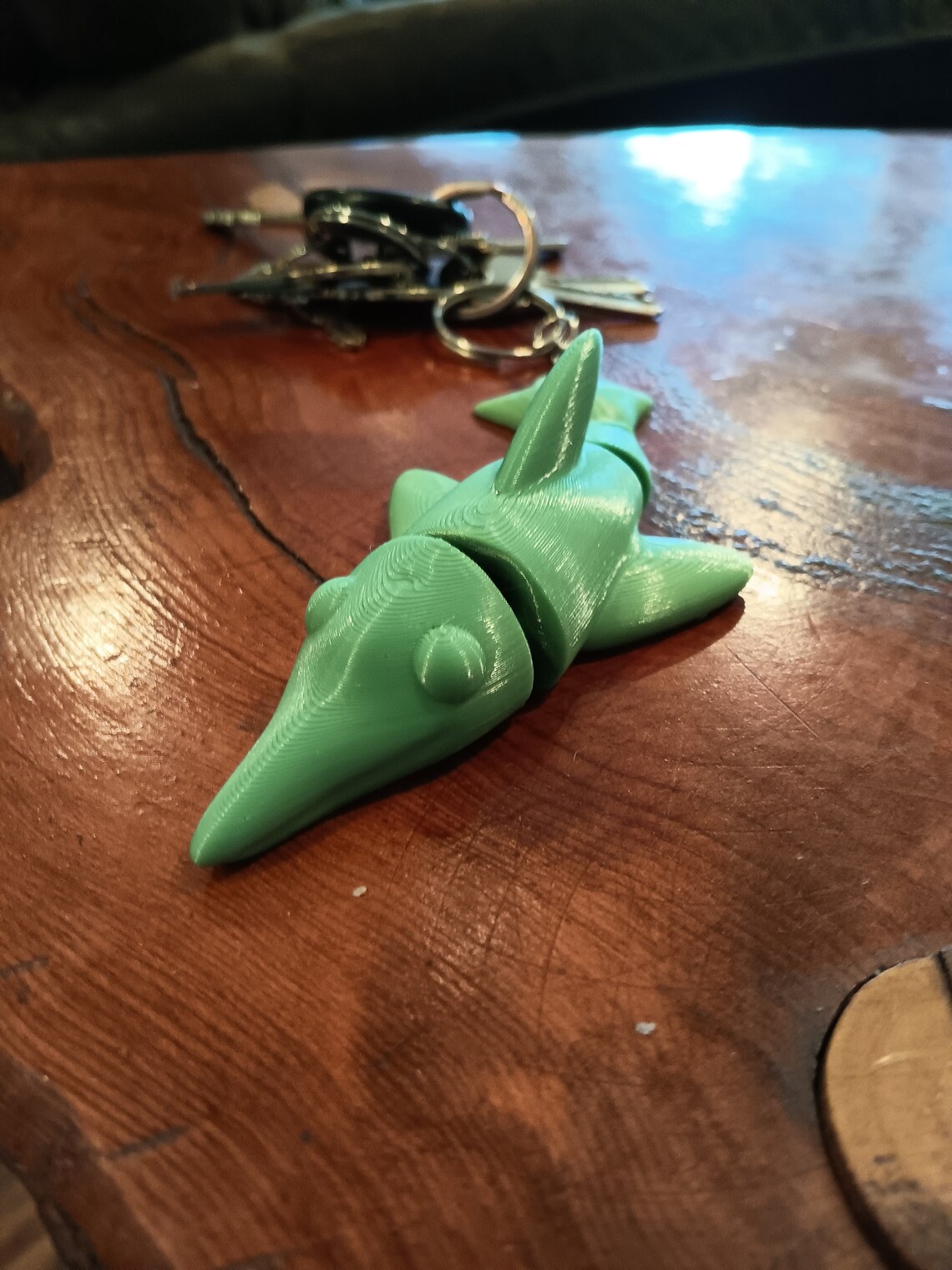 Flexi Dolphin Key Chain STL for 3D Printing - Print in Place ...