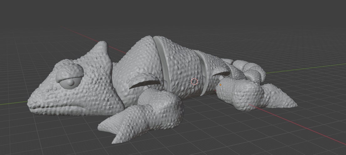 Flexi Chameleon -STL- for 3D Printing - Articulated - Print in Place - Etsy