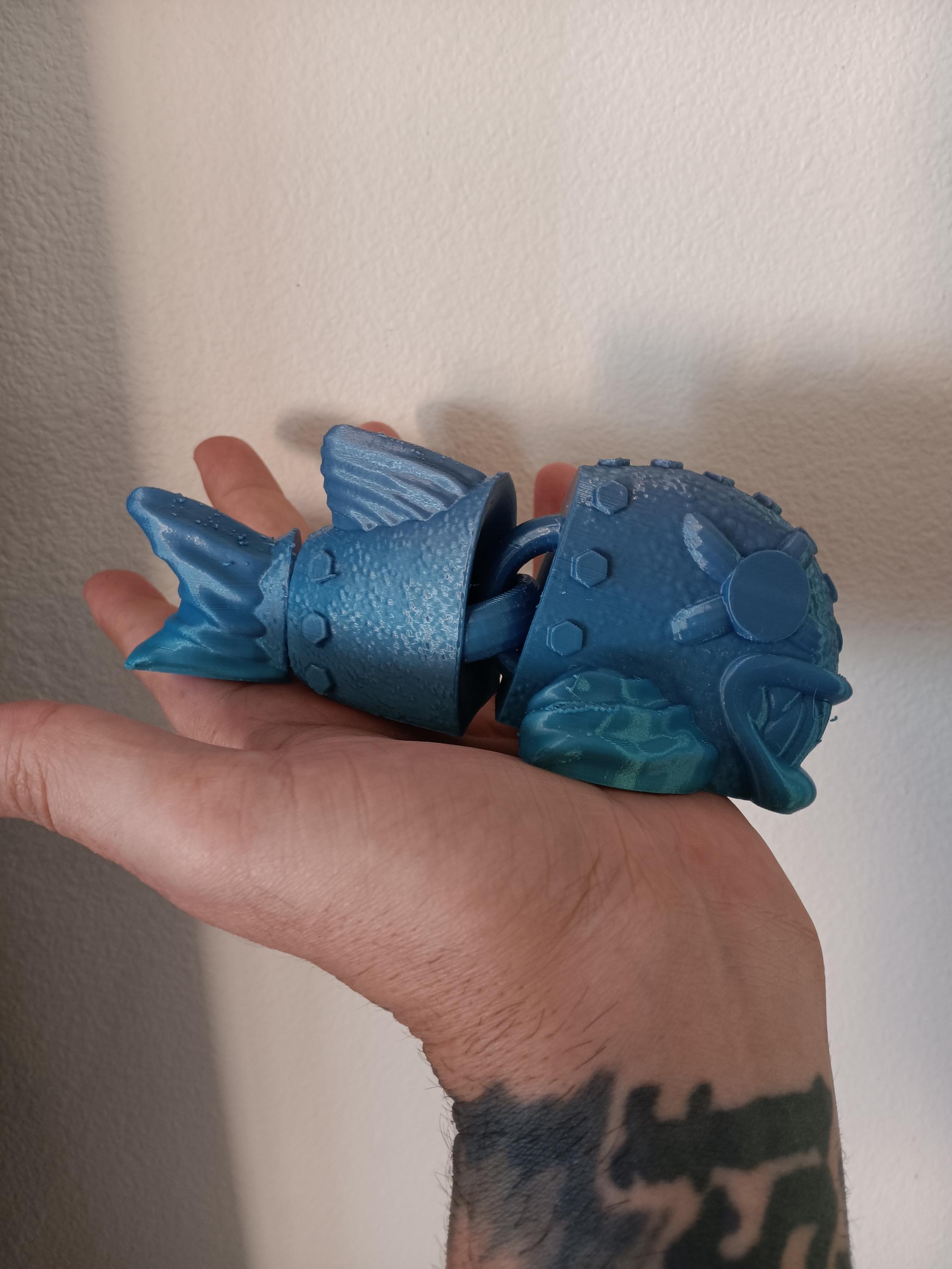 Bio Mechanical Piranha - STL - Flexi Fidget Toy - Print in Place - Etsy
