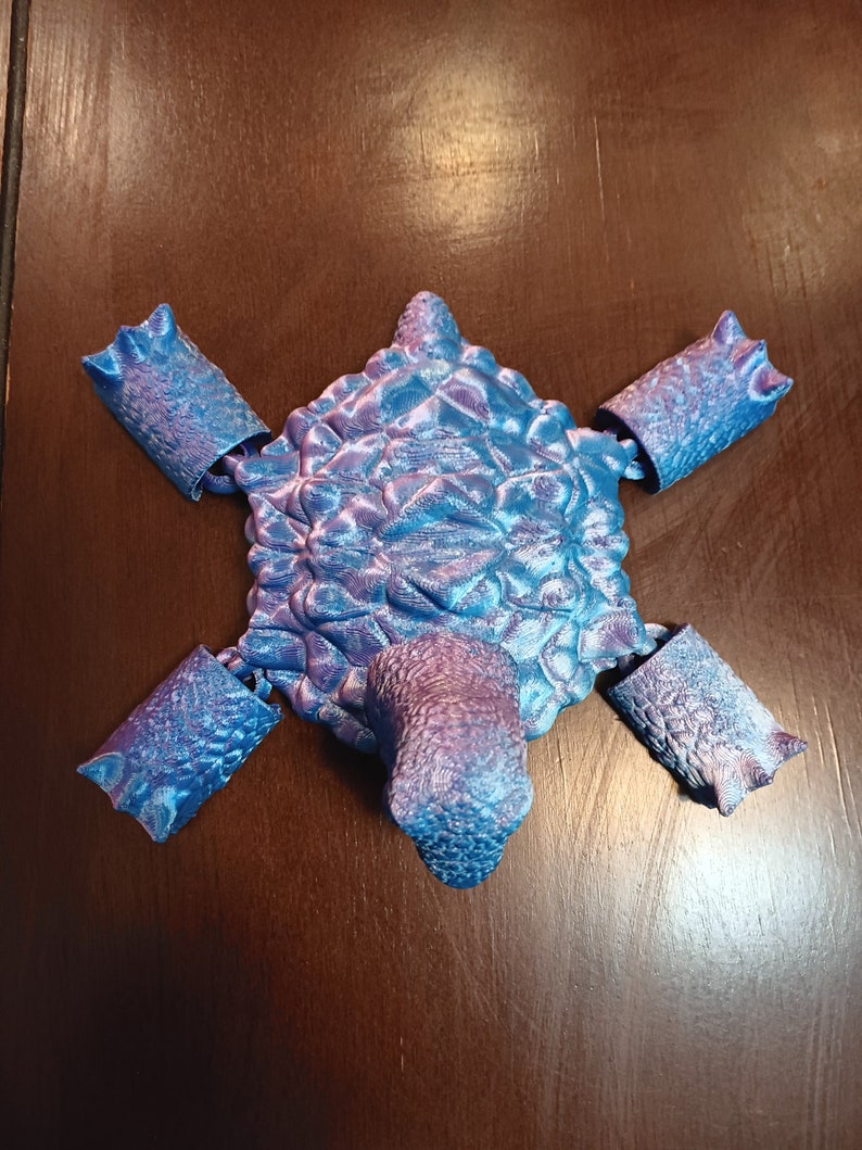 Flexi Turtle STL for 3D Printing Stands on Its Own Print in Place - Etsy Australia