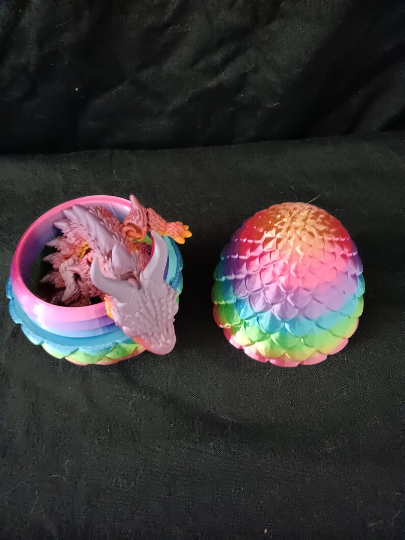 Rainbow Dragon Egg With a Mystery Dragon Inside Great Fidget Toy - Etsy