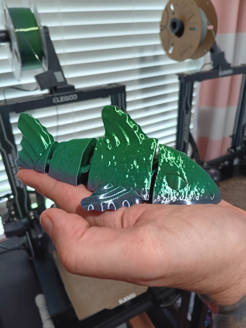 Flexi Koi Fish STL File - Articulated Fidget Toy - Print in Place - Etsy
