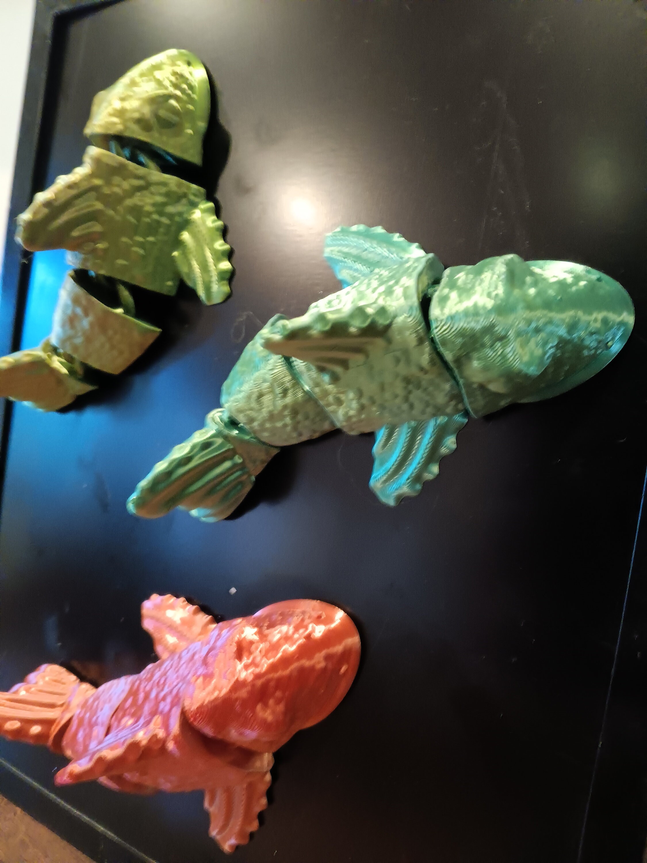 Flexi Koi Fish Kitchen Magnet - STL File for 3dprinting - Flexi Fidget ...