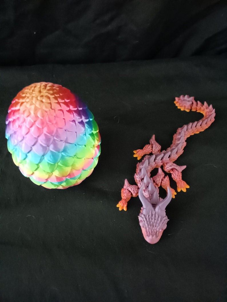 Rainbow Dragon Egg With a Mystery Dragon Inside Great Fidget Toy - Etsy
