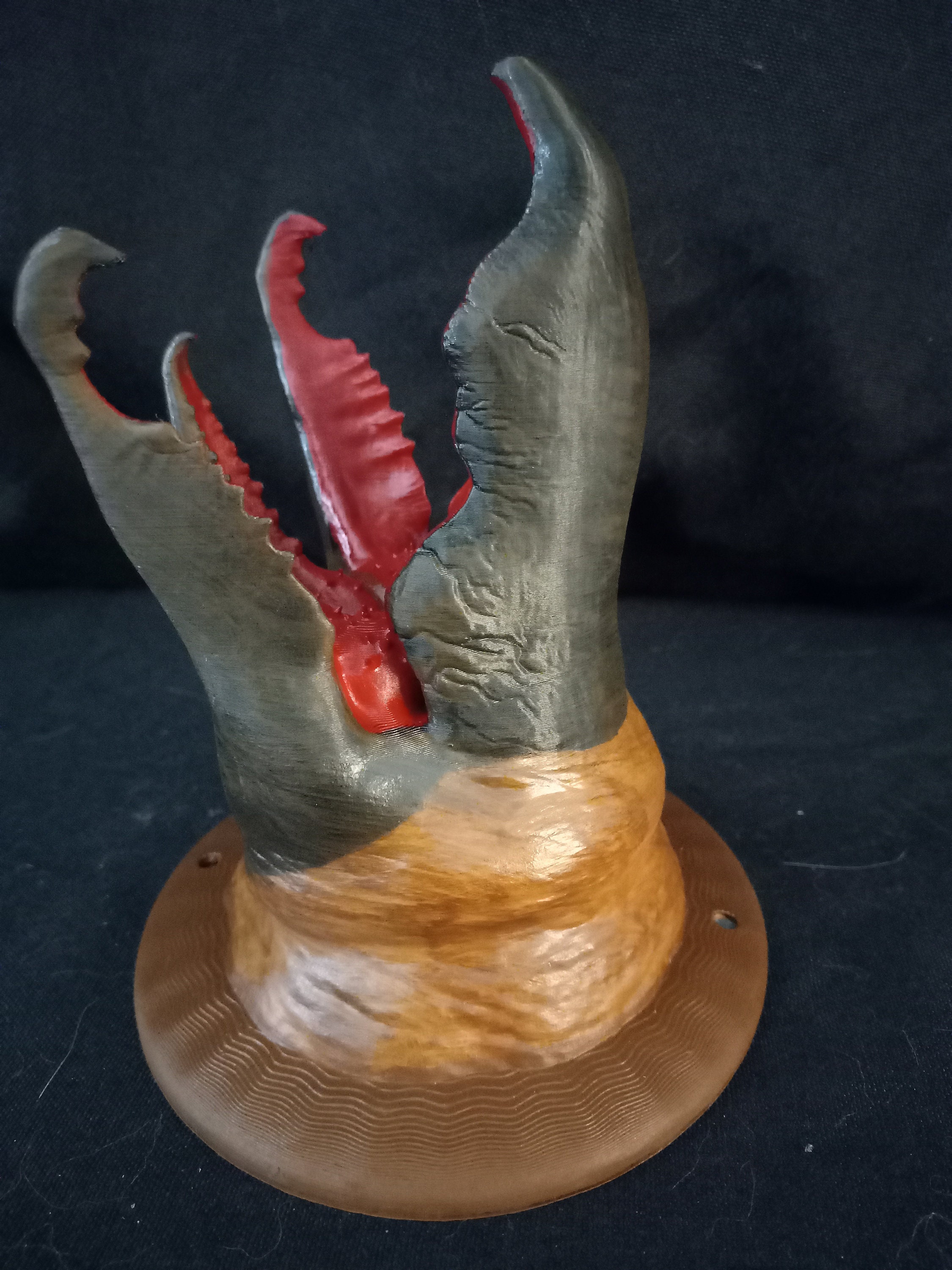 3D Printed Graboid From Tremors – Hand Painted & Wall Mountable! - Etsy