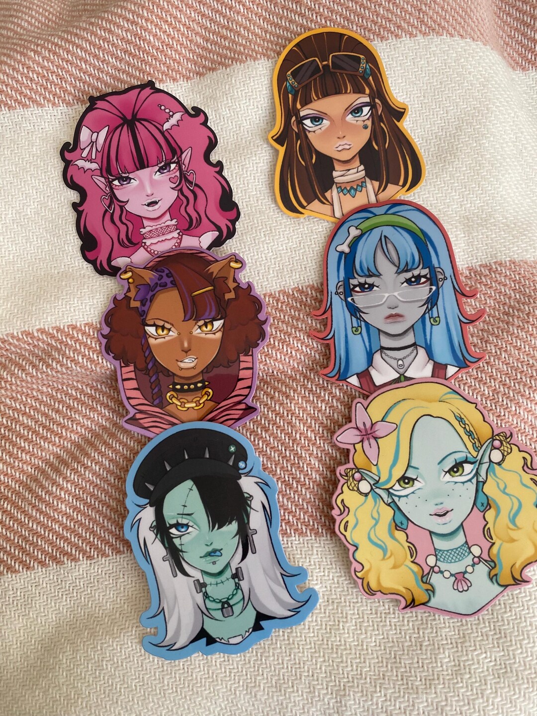 Monster Gyaru Girls Stickers | Fashionable Doll Line 2000s | Nostalgia ...