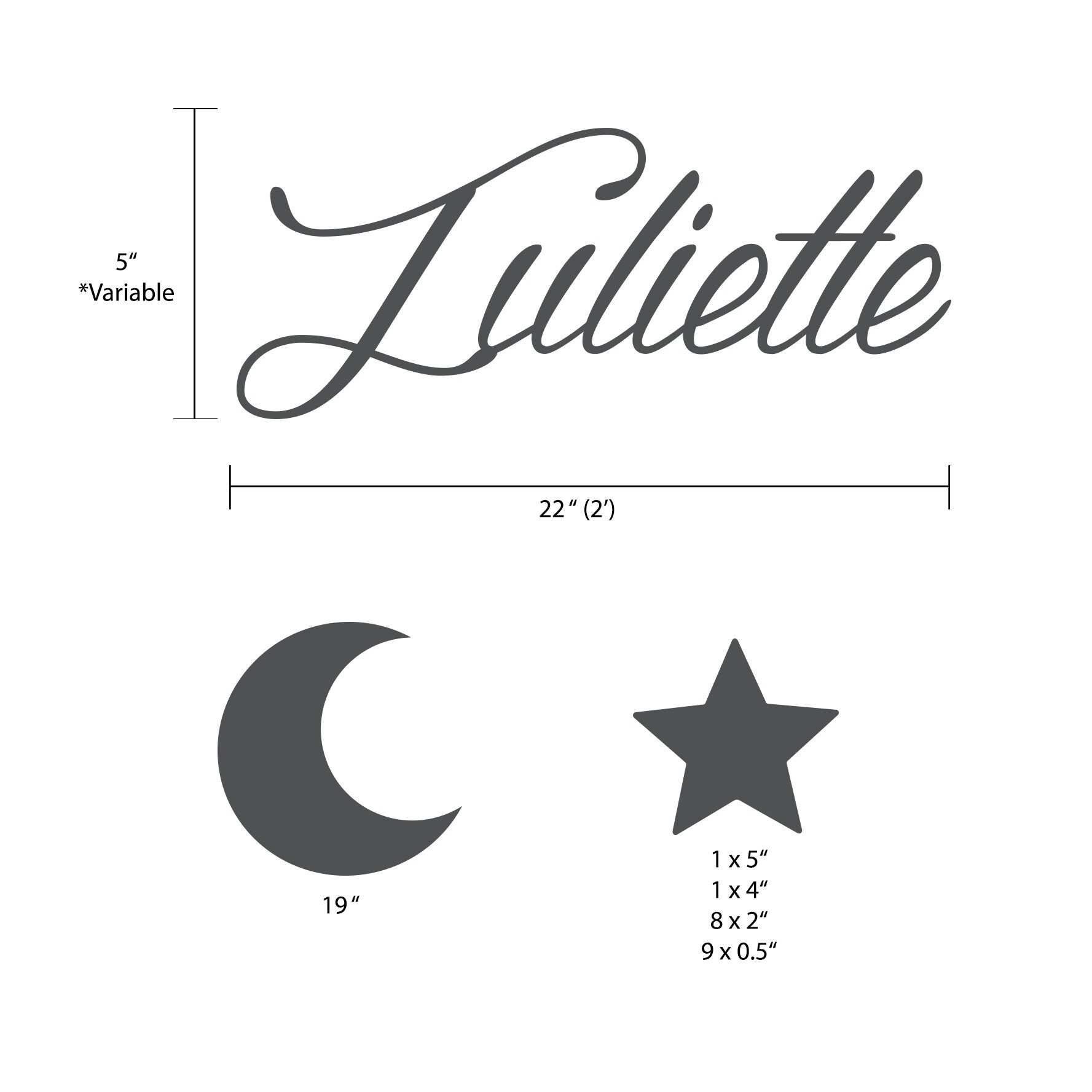 Juliette Your Child's Name Wall Decal Custom - Etsy Canada