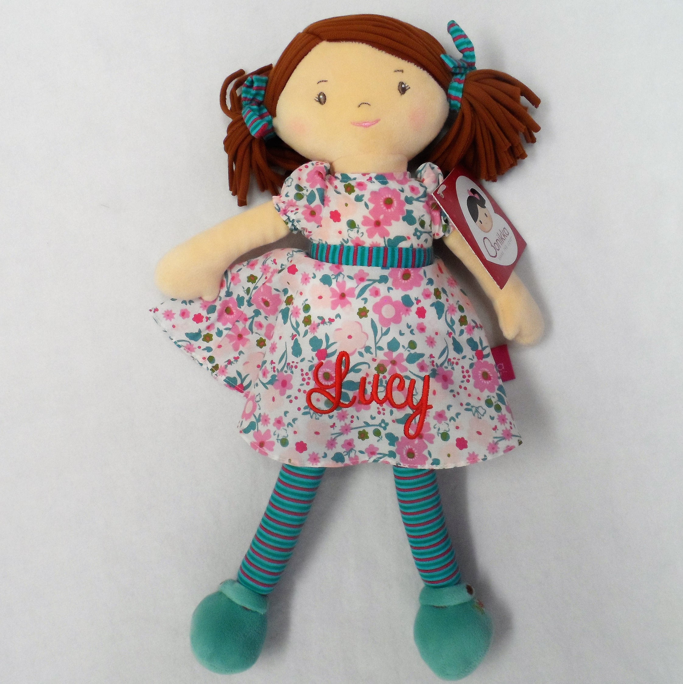 Personalised Rag Doll- Embroidered Baby Girls Gift- Christening ...