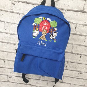 Personalised Toddler Backpack, Embroidered Farm Rucksack, Horsenursey ...