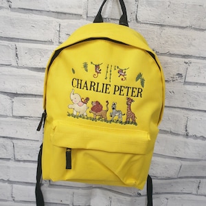 Personalised Toddler Backpack, Embroidered Elephant Rucksack, Lion ...