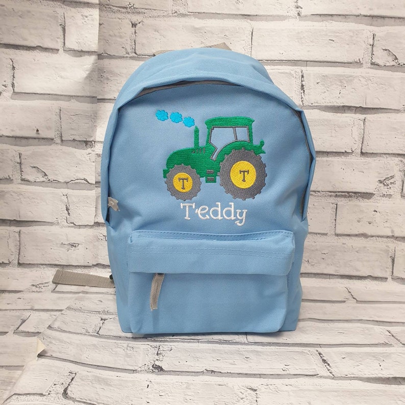 Personalised Tractor Toddler Backpack Rucksacknursey School - Etsy UK
