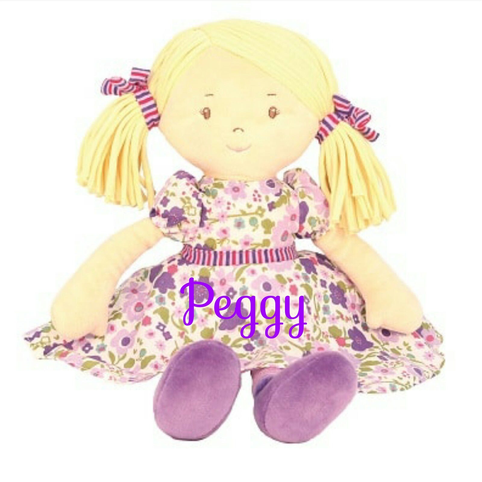 Personalised Rag Doll- Embroidered Baby Girls Gift- Christening ...