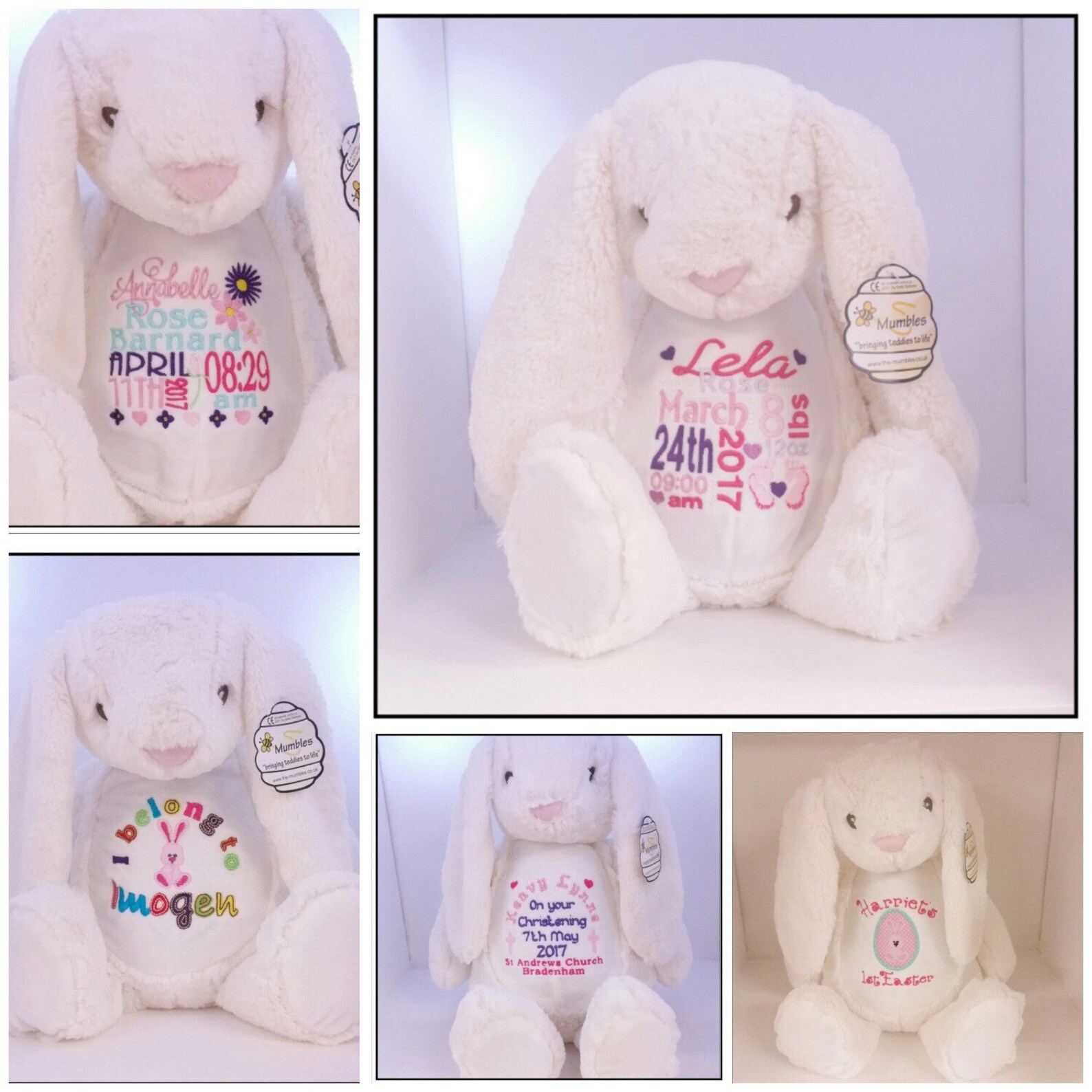 Personalised Teddy Bear Embroidered Bears Personalised Baby - Etsy UK