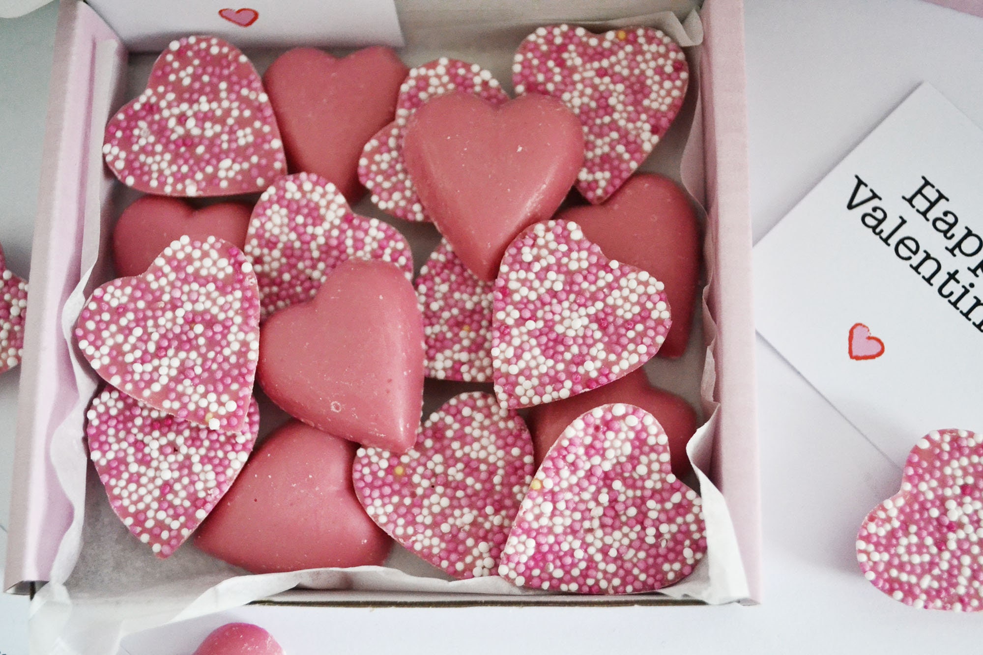 Tiny Treats Little Pink Box of Chocolate Hearts. Ideal - Etsy