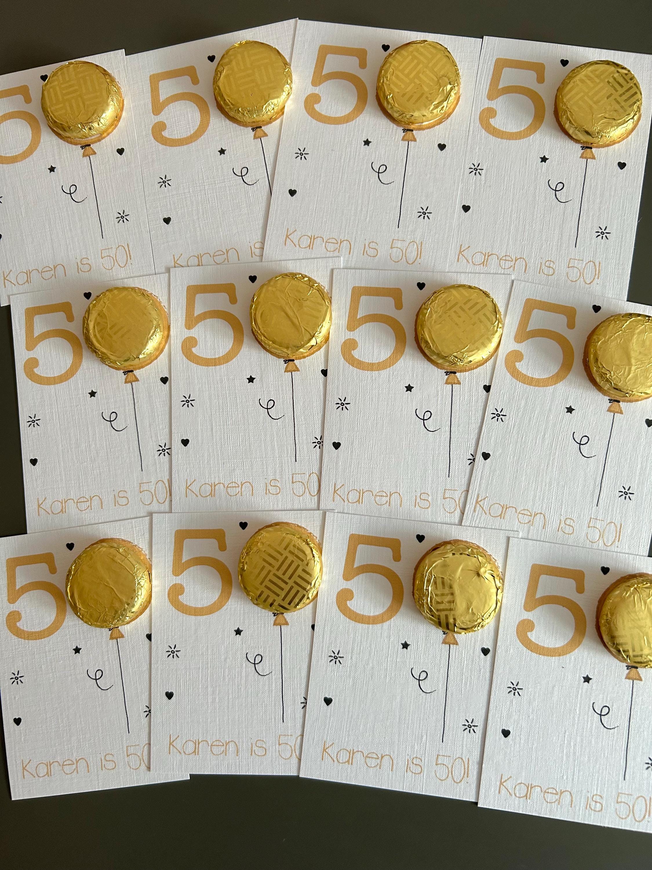 Selection Dots! 'MILESTONE' Chocolate Token Cards. Various Ages/colours ...