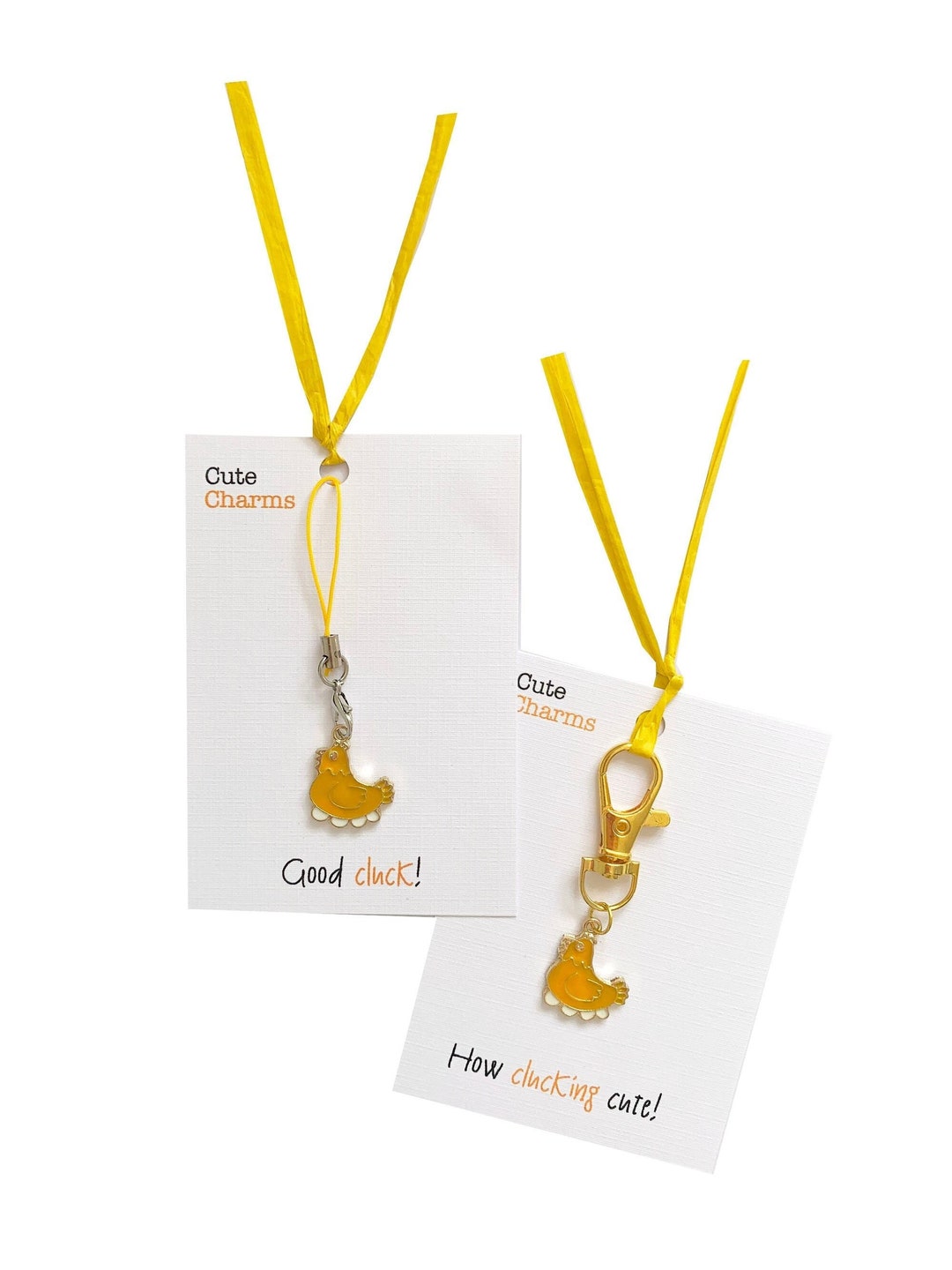 Cute Charms! Cute Handmade Enamel Hen Clasp/phone Charm/bookmark ...