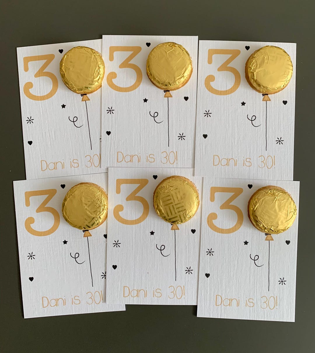 Selection Dots! 'MILESTONE' Chocolate Token Cards. Various Ages/colours ...