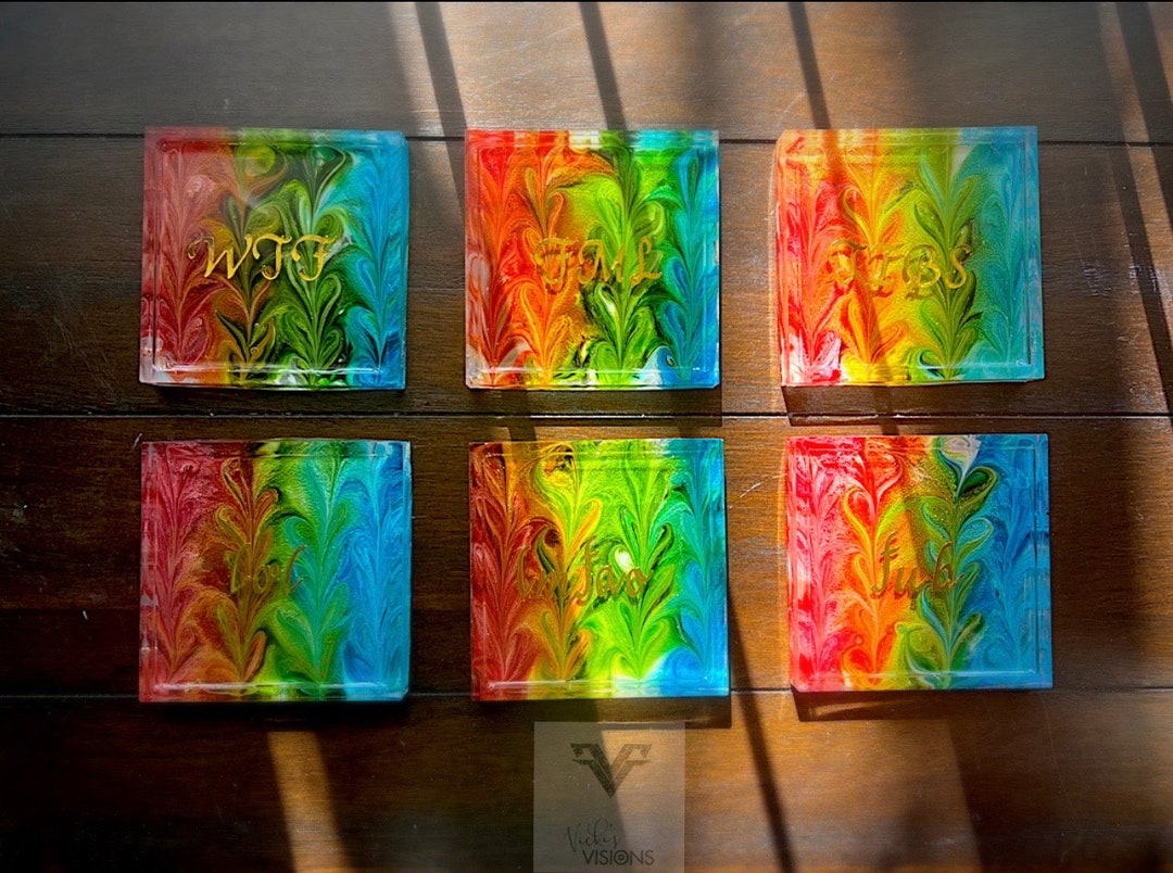 Rainbow Acronym Coasters / Hilarious and Beautiful Coasters for Your ...