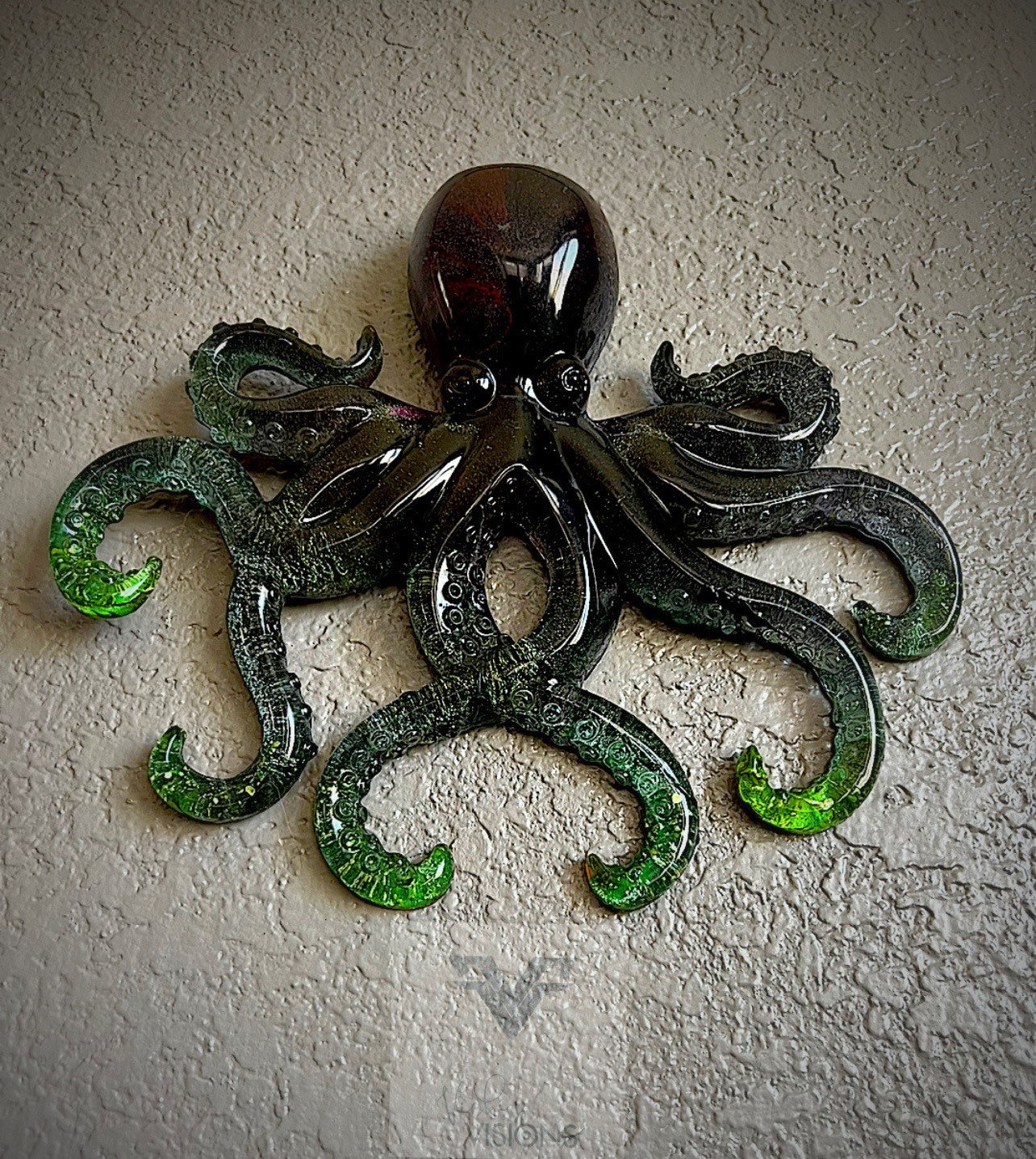 Deep and Dark Octopus Epoxy Resin Wall Sculpture / Octopus Wall Art / 3D Octopus Wall Art - Etsy