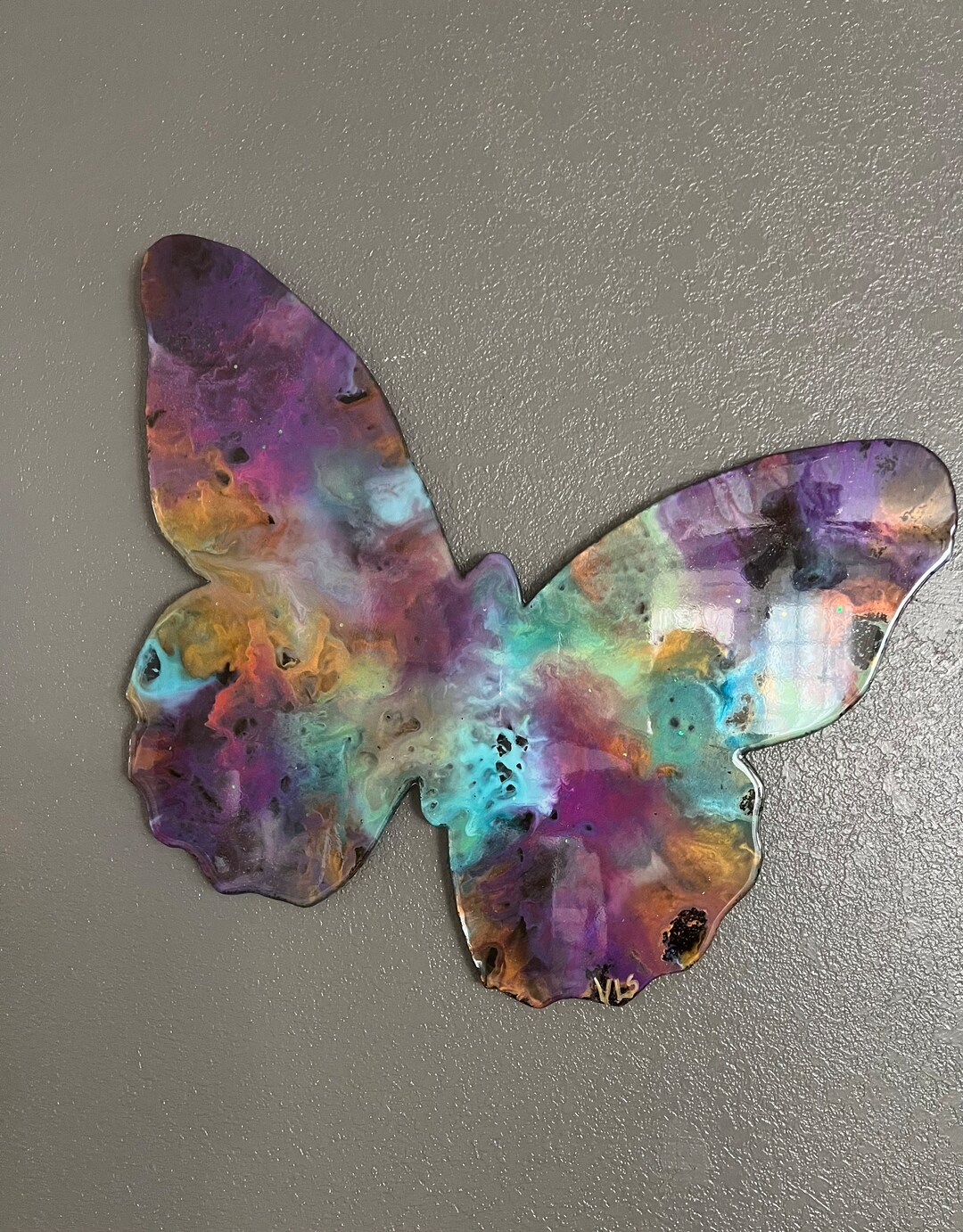 Big Beautiful Butterfly Wall Art / Butterfly Painting / Colorful ...