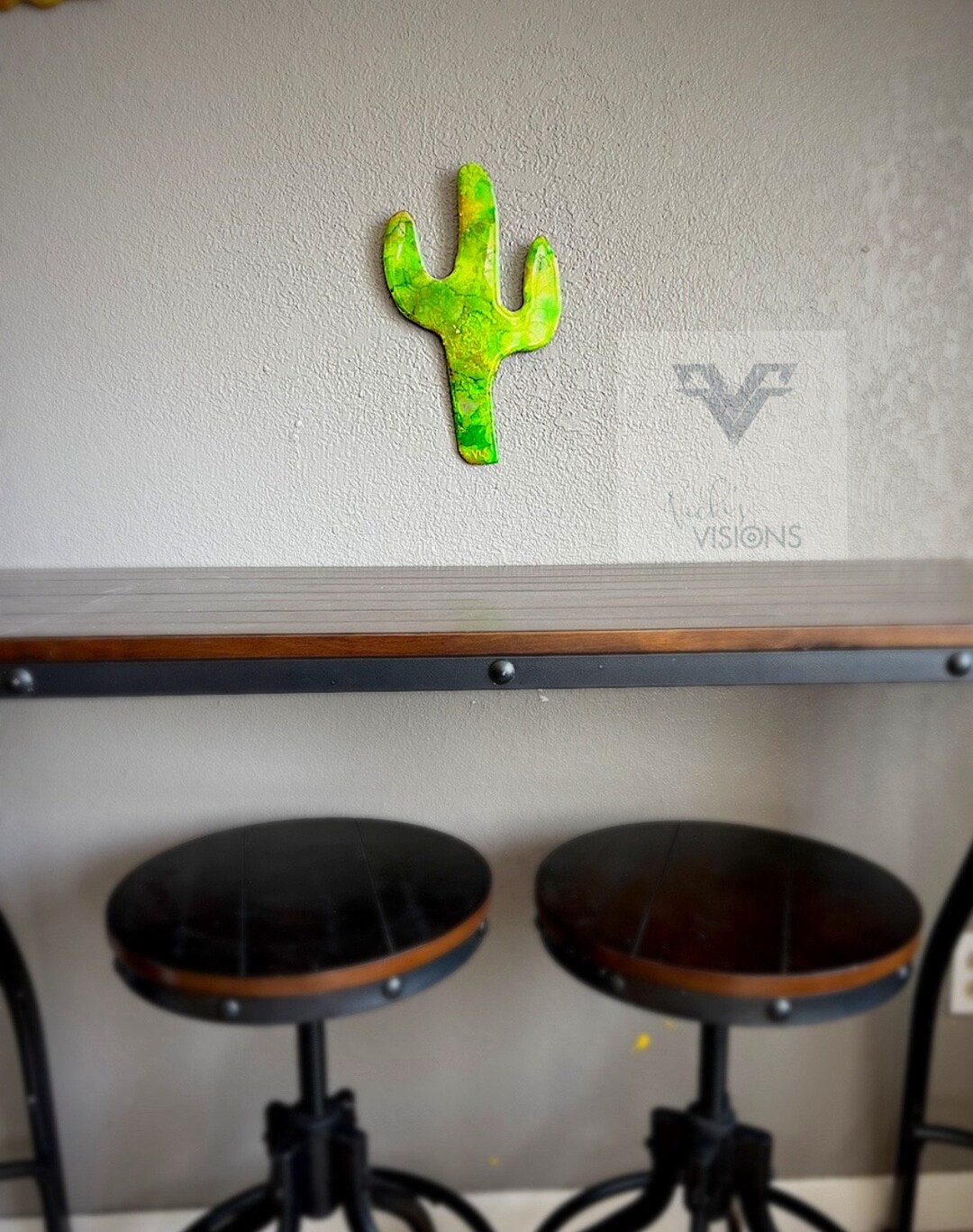 Resin Saguaro Cactus Wall Decor, Handmade Desert Art (12 in Tall) - Etsy