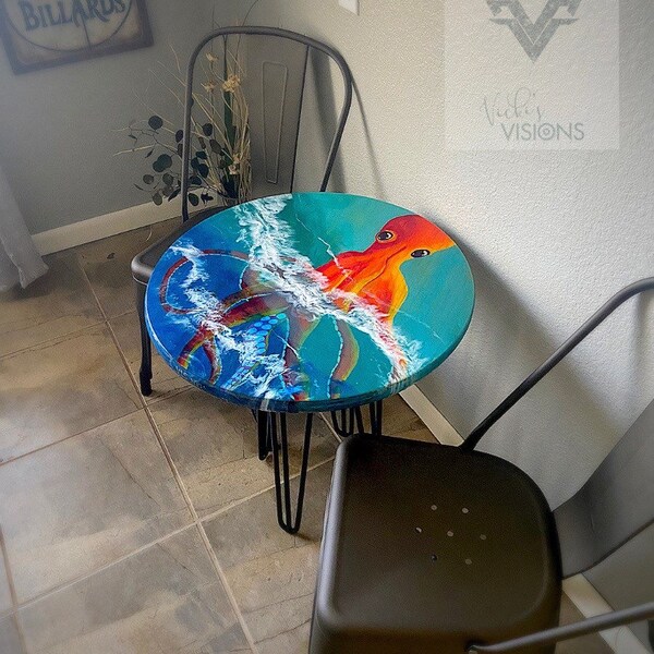Hand Painted Table - Etsy
