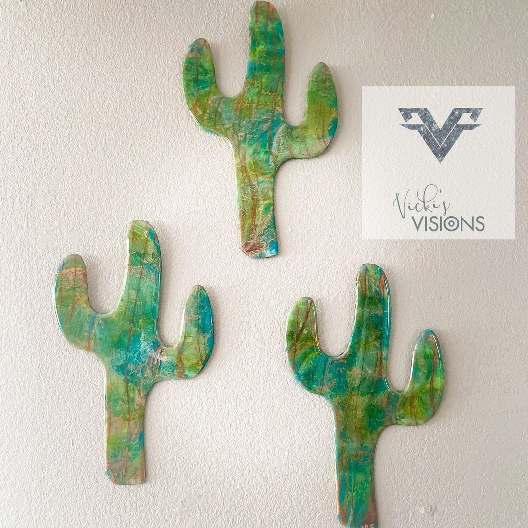 Saguaro Cactus Decor / Resin Cactus Art / Desert Cactus / Arizona ...