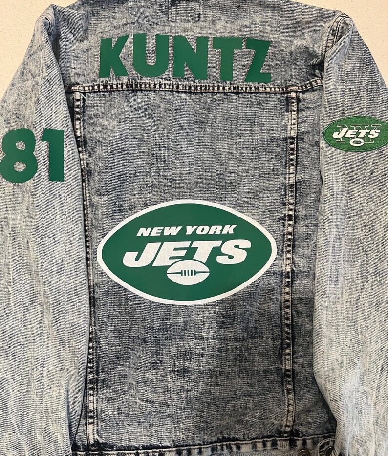 Custom Jean Jacket | Custom Denim Sports Jacket | Jean Jacket | College ...