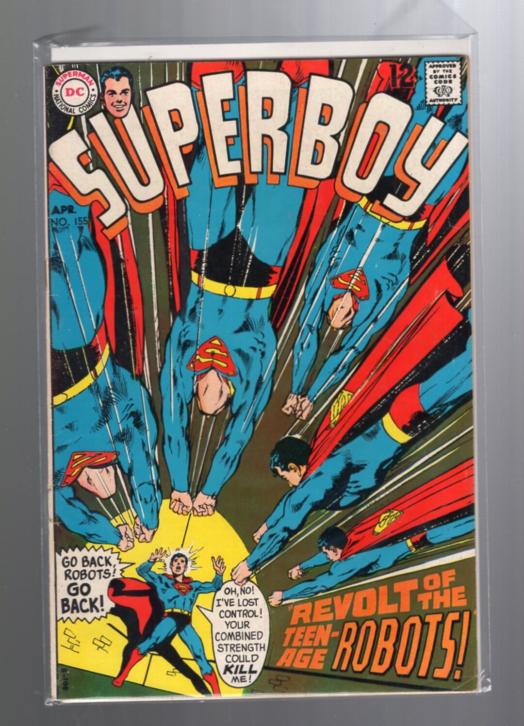 DC Comic Book SUPERBOY Number 155 Revolt of the Teenage Robots! - Etsy
