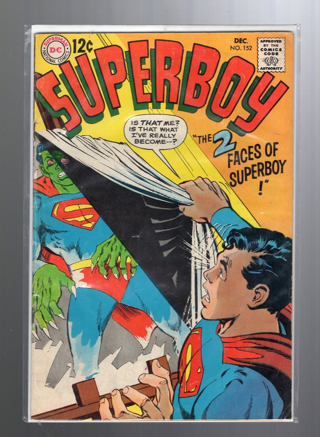 SUPERBOY 152 Dec 1968 Cover by Neal Adams, Frank Robbins Good Cond ...