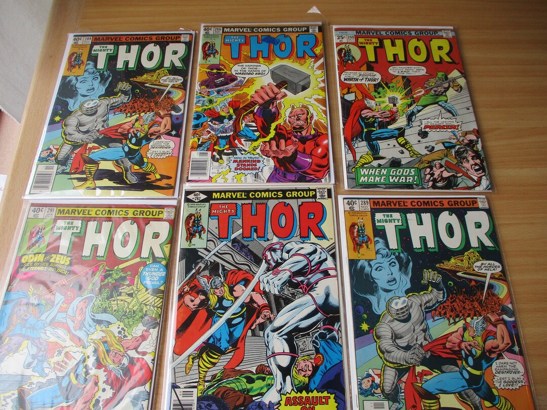 10 Comic Books THOR 240 241 285-292 Sells ON EBAY for 136 Plus Shipping ...