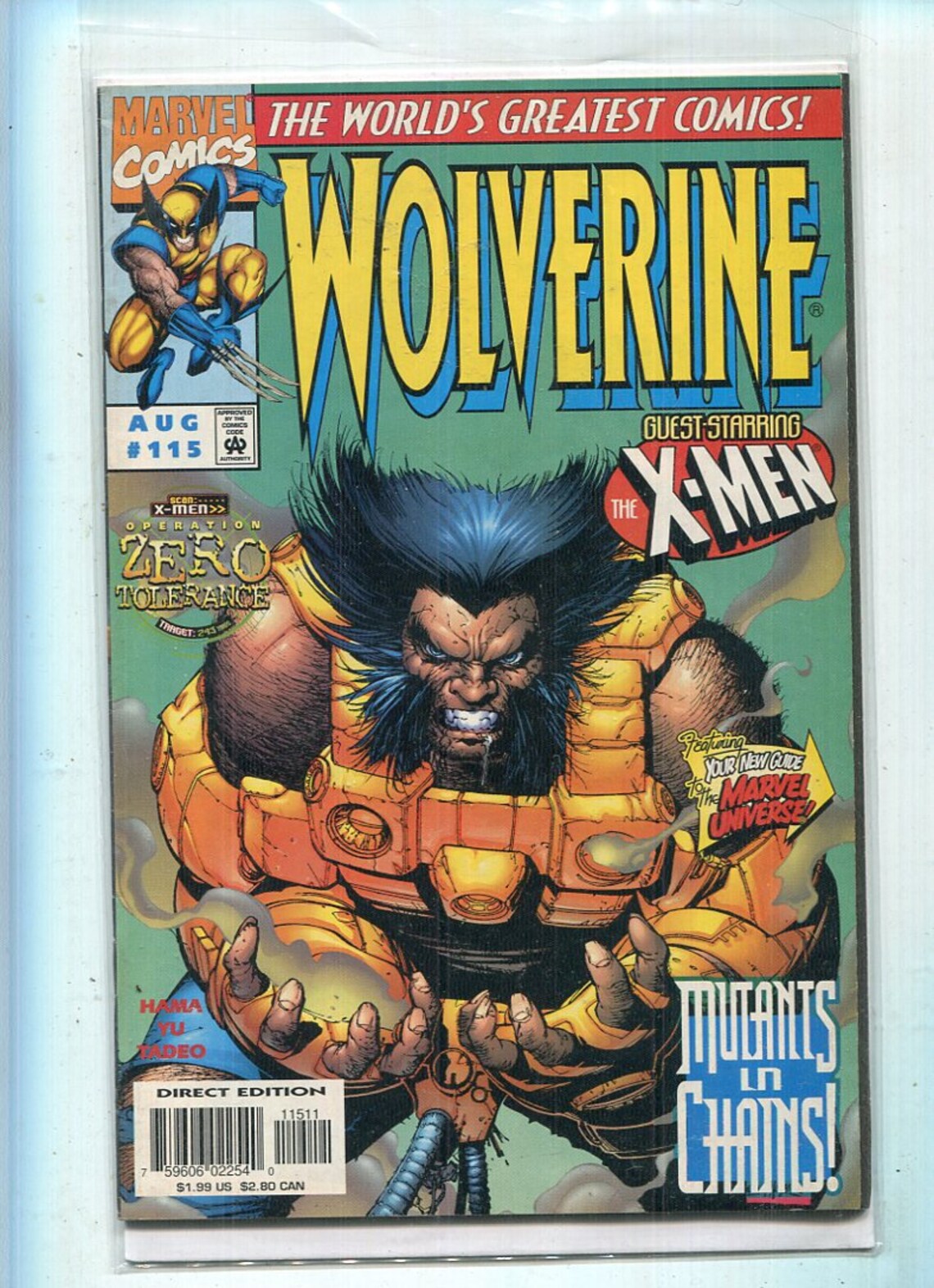 2 Comic Books WOVERINE Jun 97 114 and Aug 115 N-MINT - Etsy