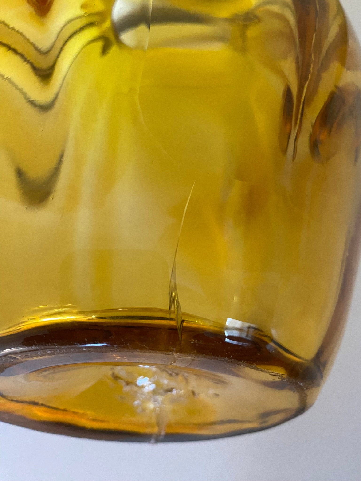 Vintage Blenko Amber Honey Gold Ribbed Pitcher Mid Century Modern - Etsy