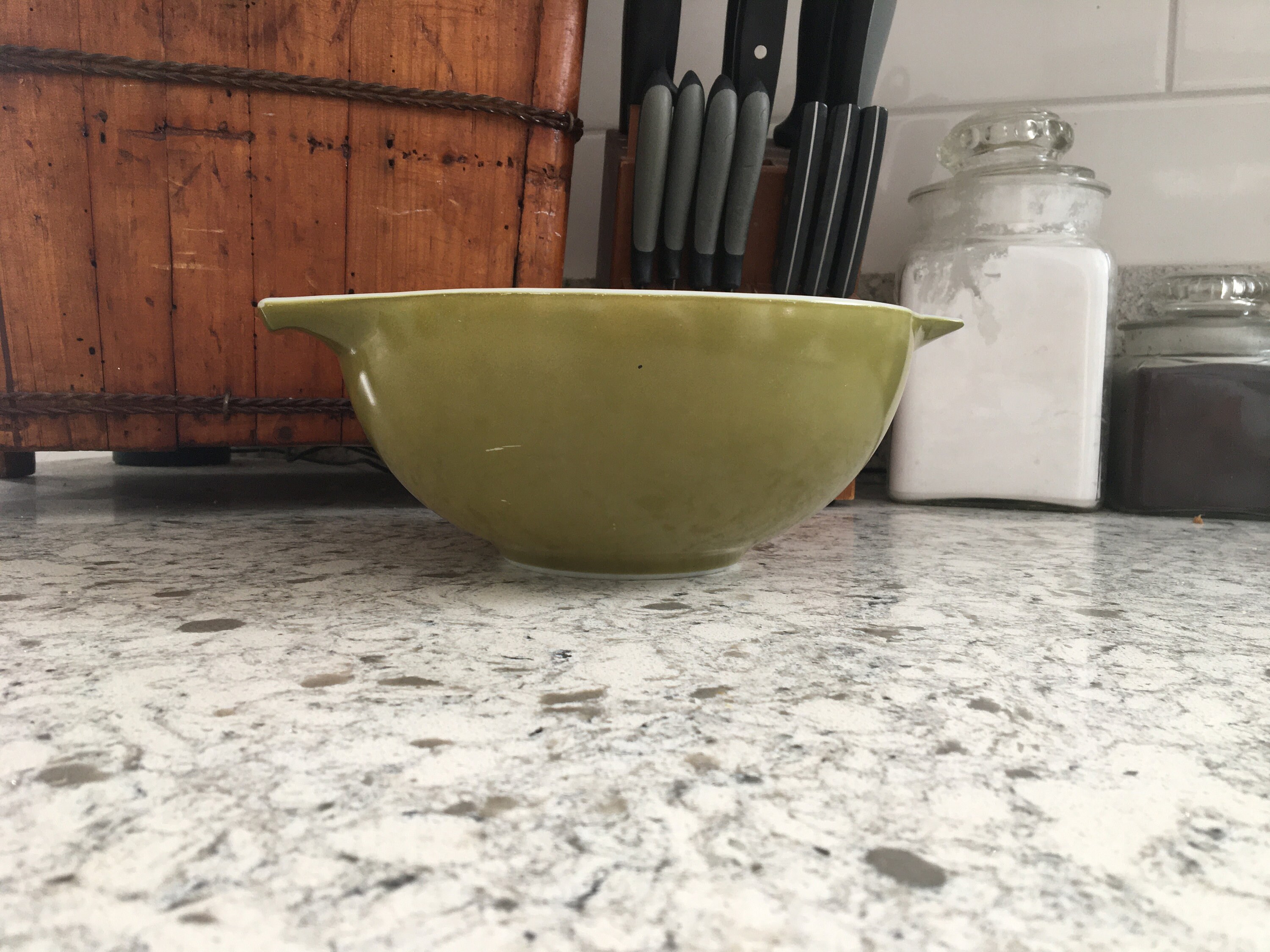 Vintage Avocado Green Pyrex Mixing Bowl 443 2 1/2 Quart - Etsy