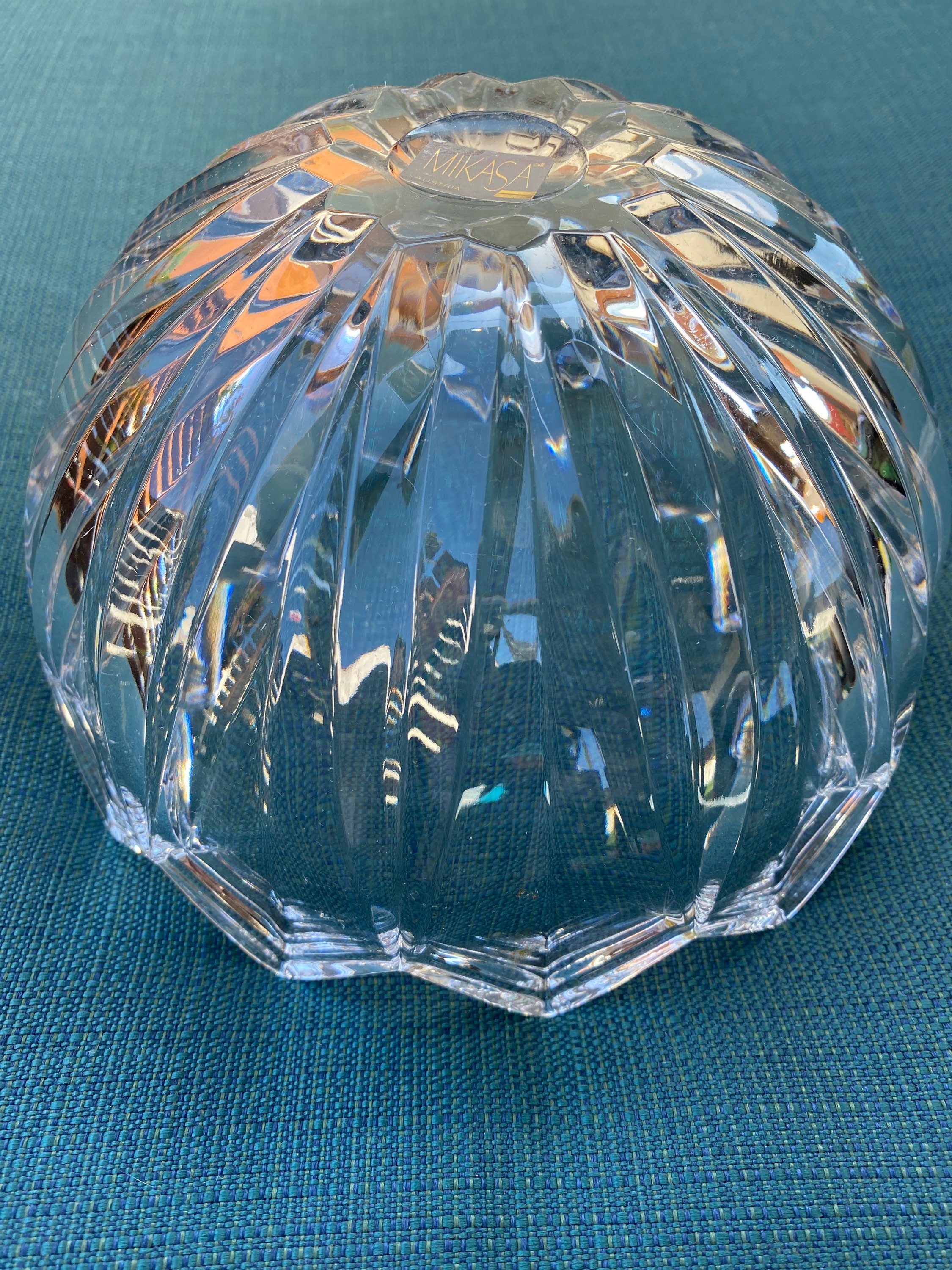 Vintage Mikasa Crystal Bowl 12 Point Starburst Excellent Condition - Etsy