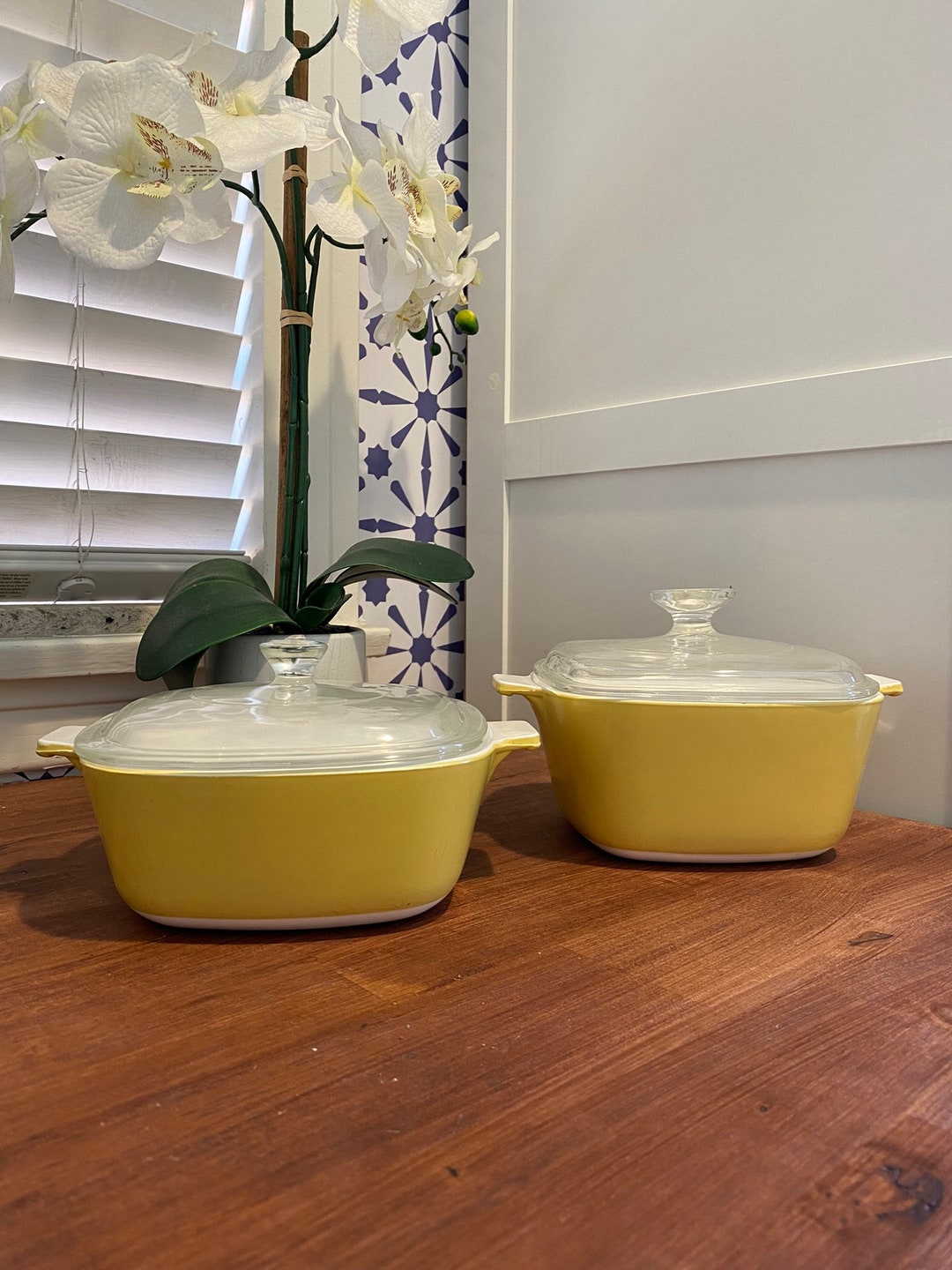 Vintage Corning Ware Harvest Yellow Baking Dishes 1 1/2 Quart - Etsy
