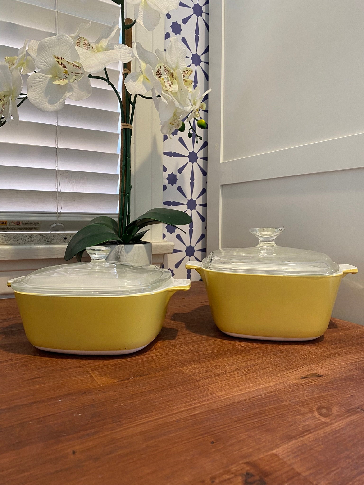 Vintage Corning Ware Harvest Yellow Baking Dishes 1 1/2 Quart - Etsy