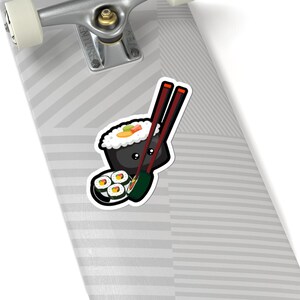 Kawaii Sushi Sticker | Glossy Vinyl Decal - Etsy