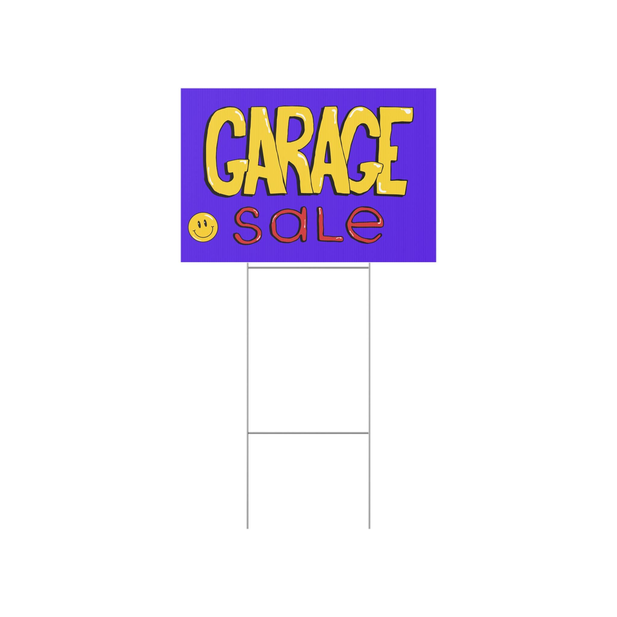 Big Bright Garage Sale Lawn Sign - Etsy