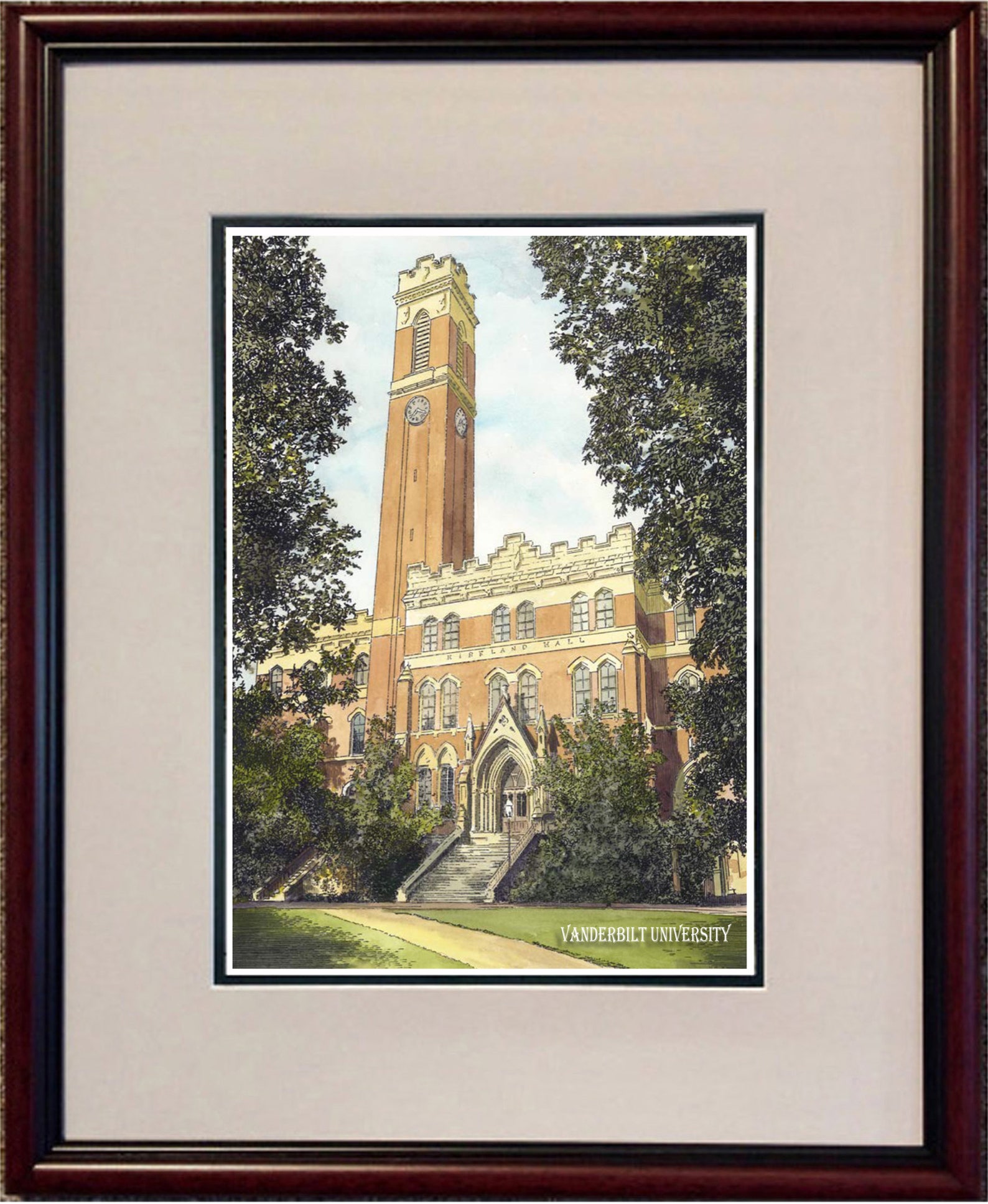 Vanderbilt University LIMITED EDITION Pen and Ink and | Etsy