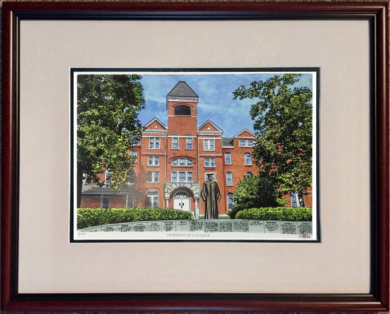Morehouse College LIMITED EDITION Pen and Ink and Watercolor - Etsy