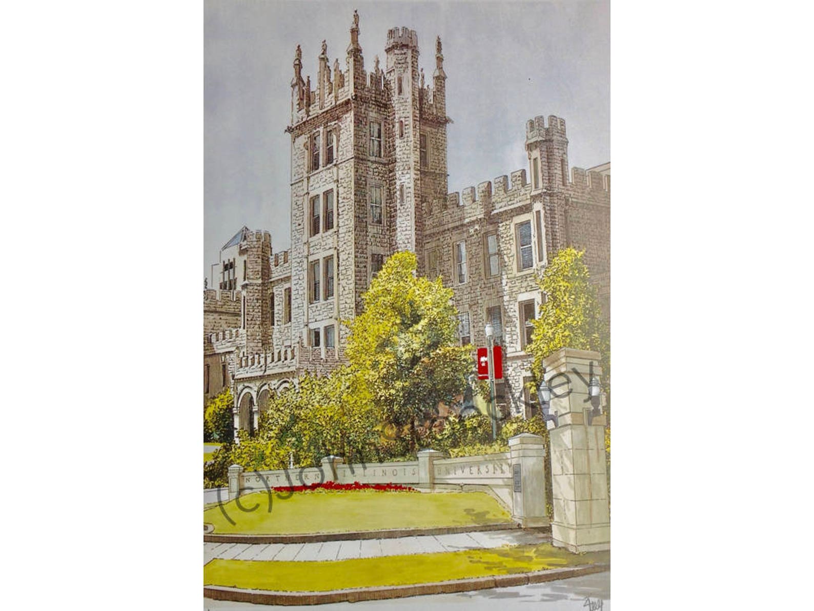 Northern Illinois University Altgeld Hall LIMITED EDITION - Etsy