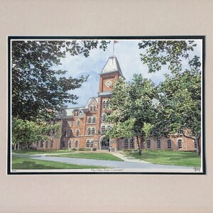 The Ohio State University University Hall LIMITED EDITION Pen and Ink ...