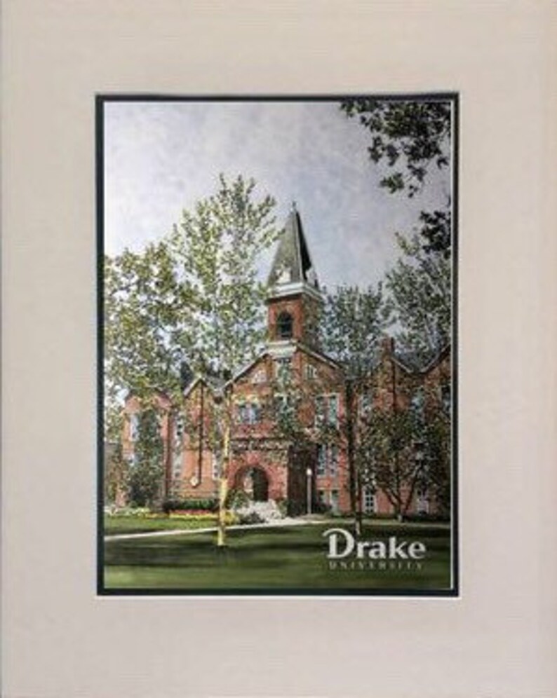Drake University LIMITED EDITION Pen and Ink and Watercolor - Etsy