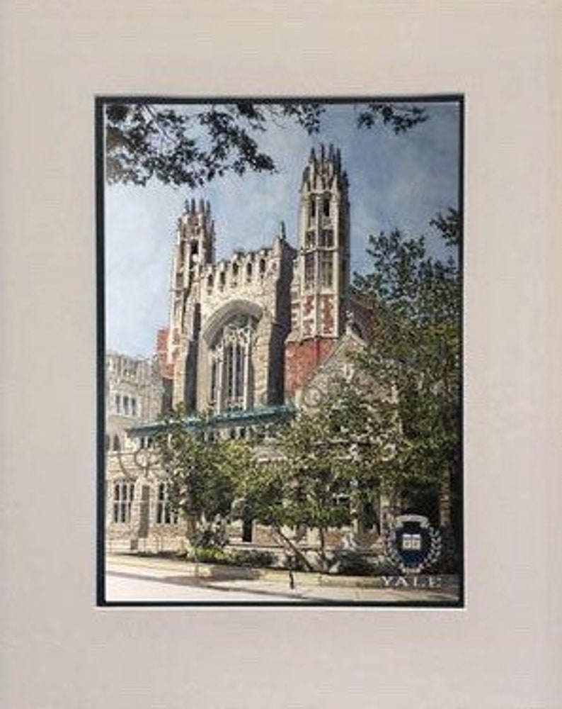 Yale University LIMITED EDITION Pen and Ink and Watercolor Art | Etsy