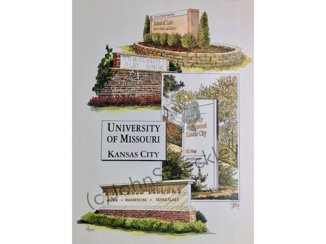 University of Missouri Kansas City LIMITED EDITION Pen and - Etsy