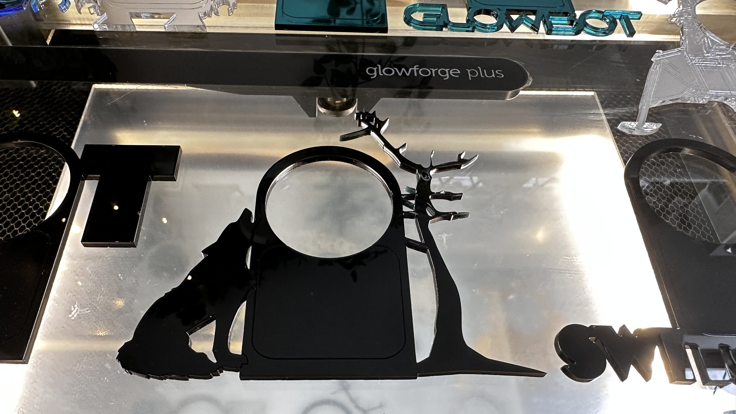 Glowforge Button - Platform for Switchbot Device - Wolf Howling at the ...