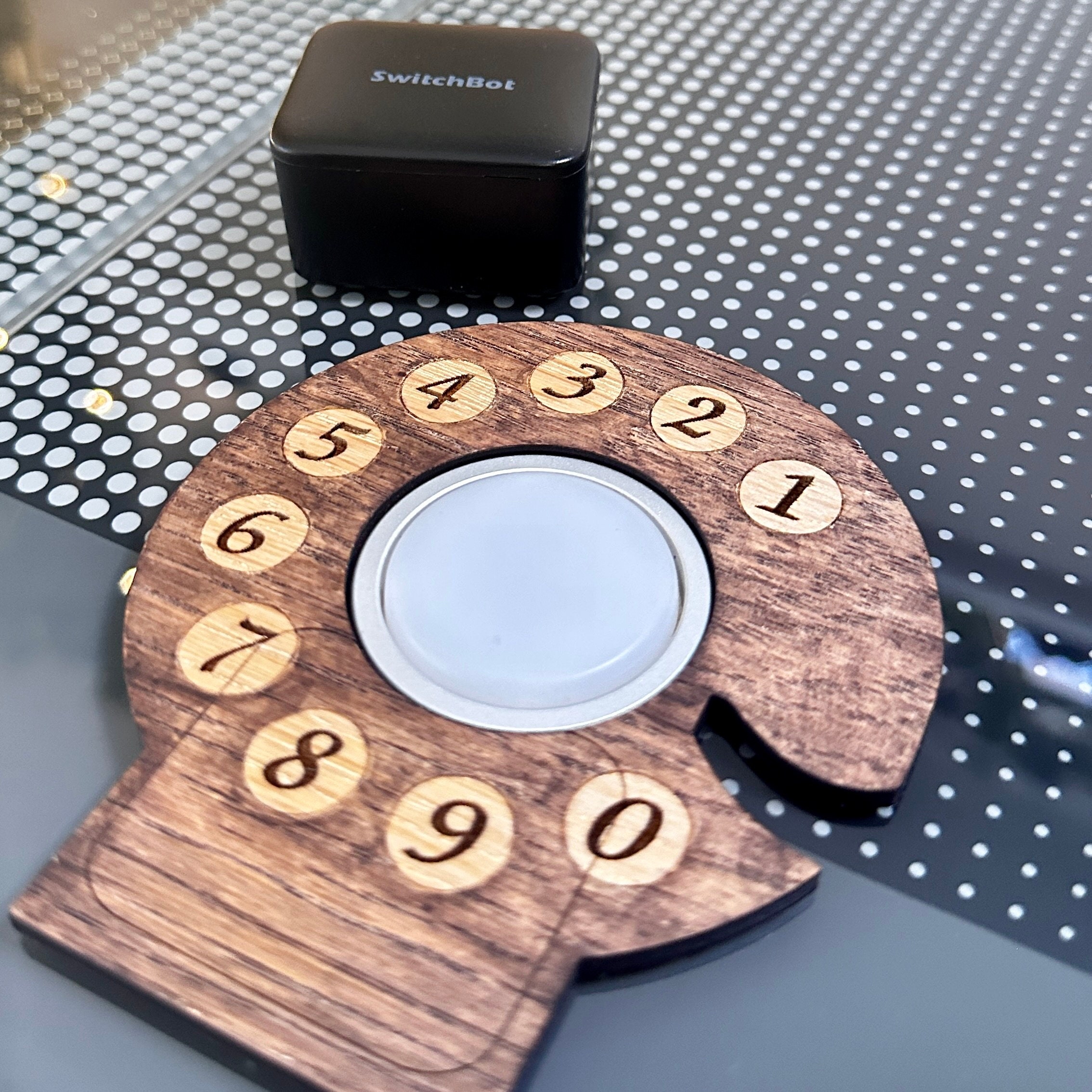 Glowforge Button - Platform for Switchbot Device - Vintage Telephone ...