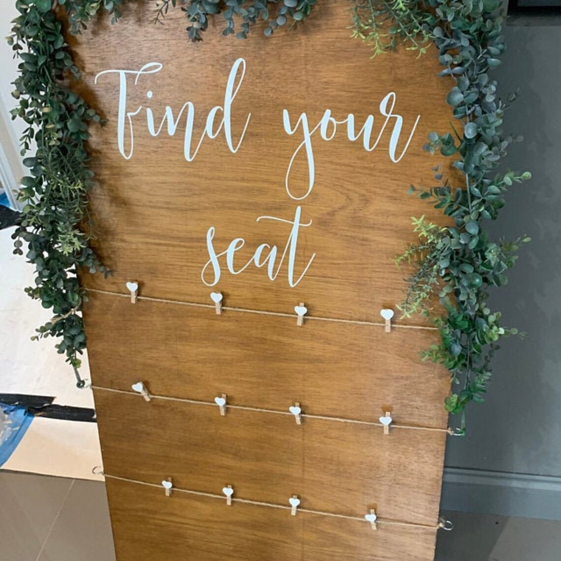 Vinyl Sticker Seating Plan Decal // Find Your Seat DIY Wedding - Etsy UK